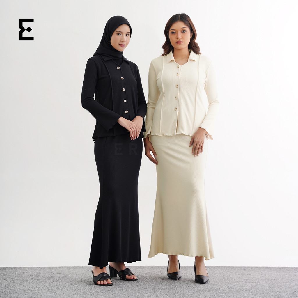 Jual Eraya - Della Set/Setelan Panjang Hijab/Setelan Casual Wanita ...