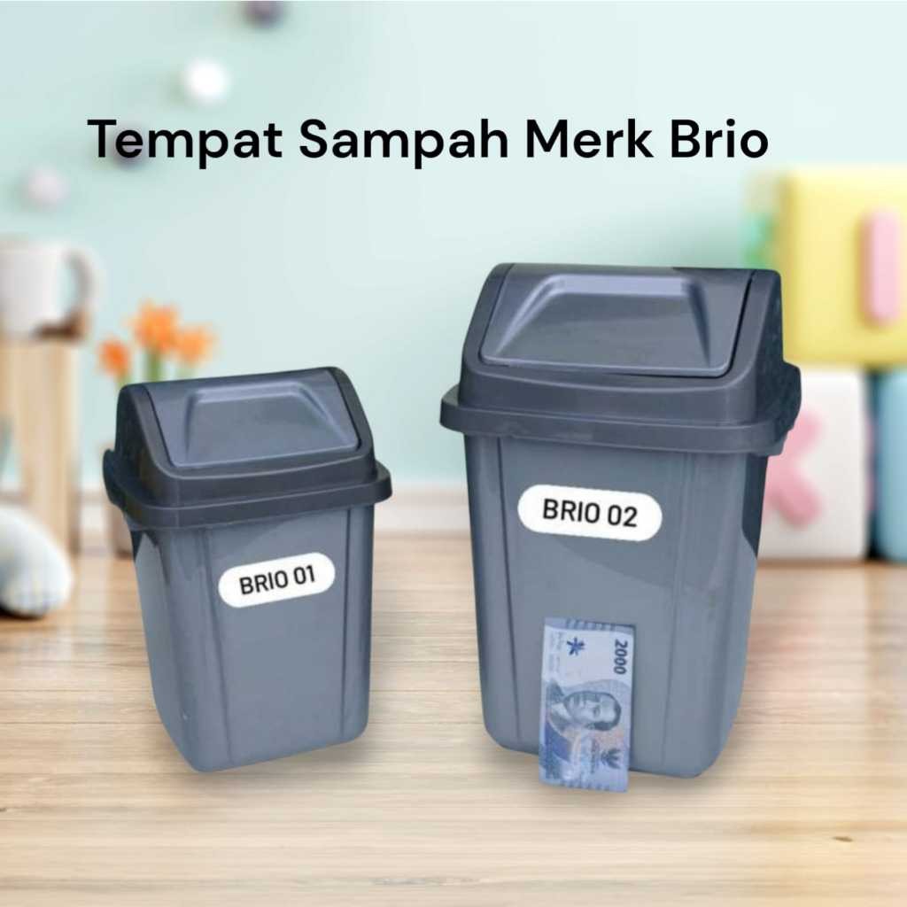 Jual Box Tempat Sampah Besar / Kecil Brio Kualitas plastik tebal ...
