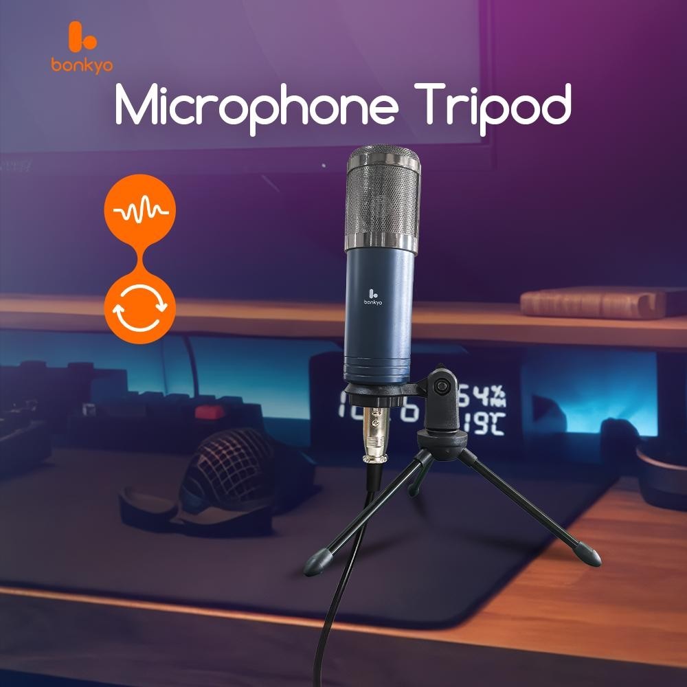 Jual Bonkyo M33 mikropon M33S Microphone + Stand Mic Meja Podium ...