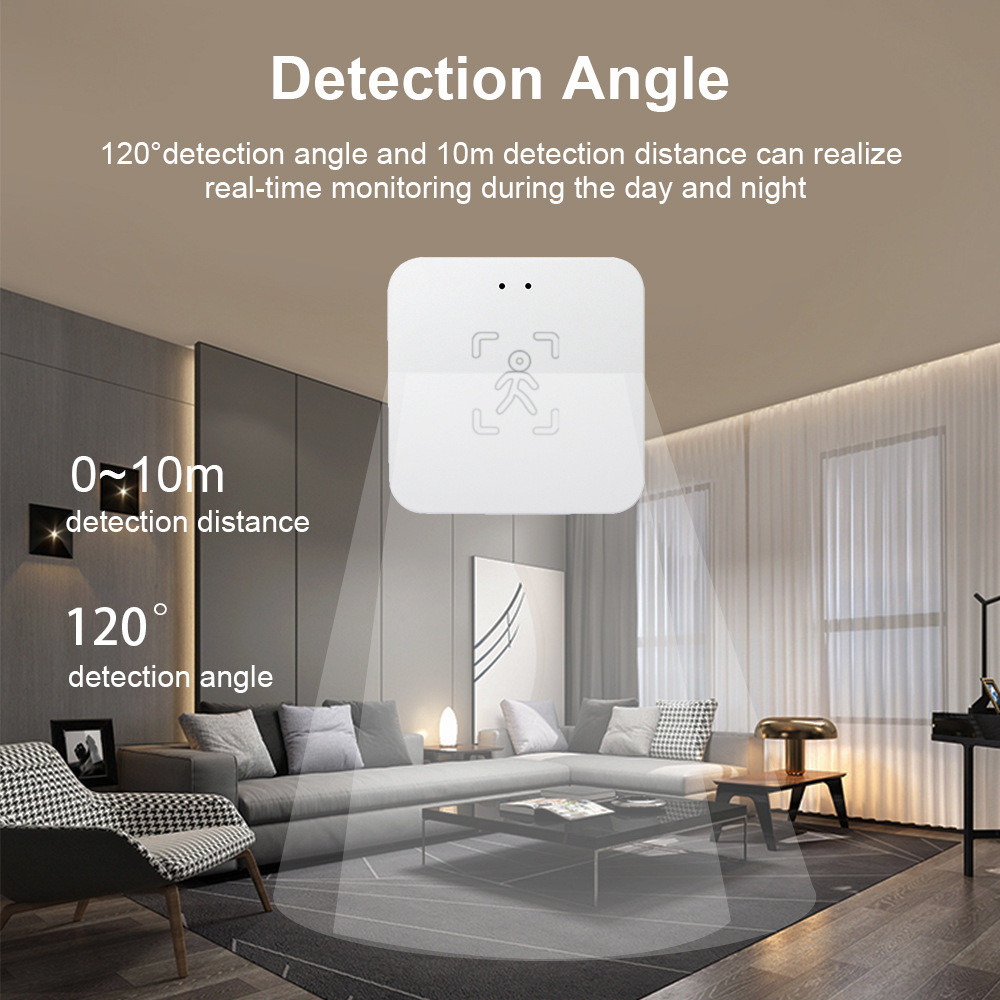 Jual Tuya WiFi/Zigbee Smart Human Presence Detector Sensor Microwave ...