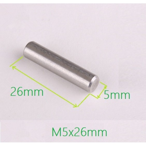Jual PDM99 Pin Besi Dowel 5mm Panjang 26mm 2.6cm Steel Pin Locating Pin ...