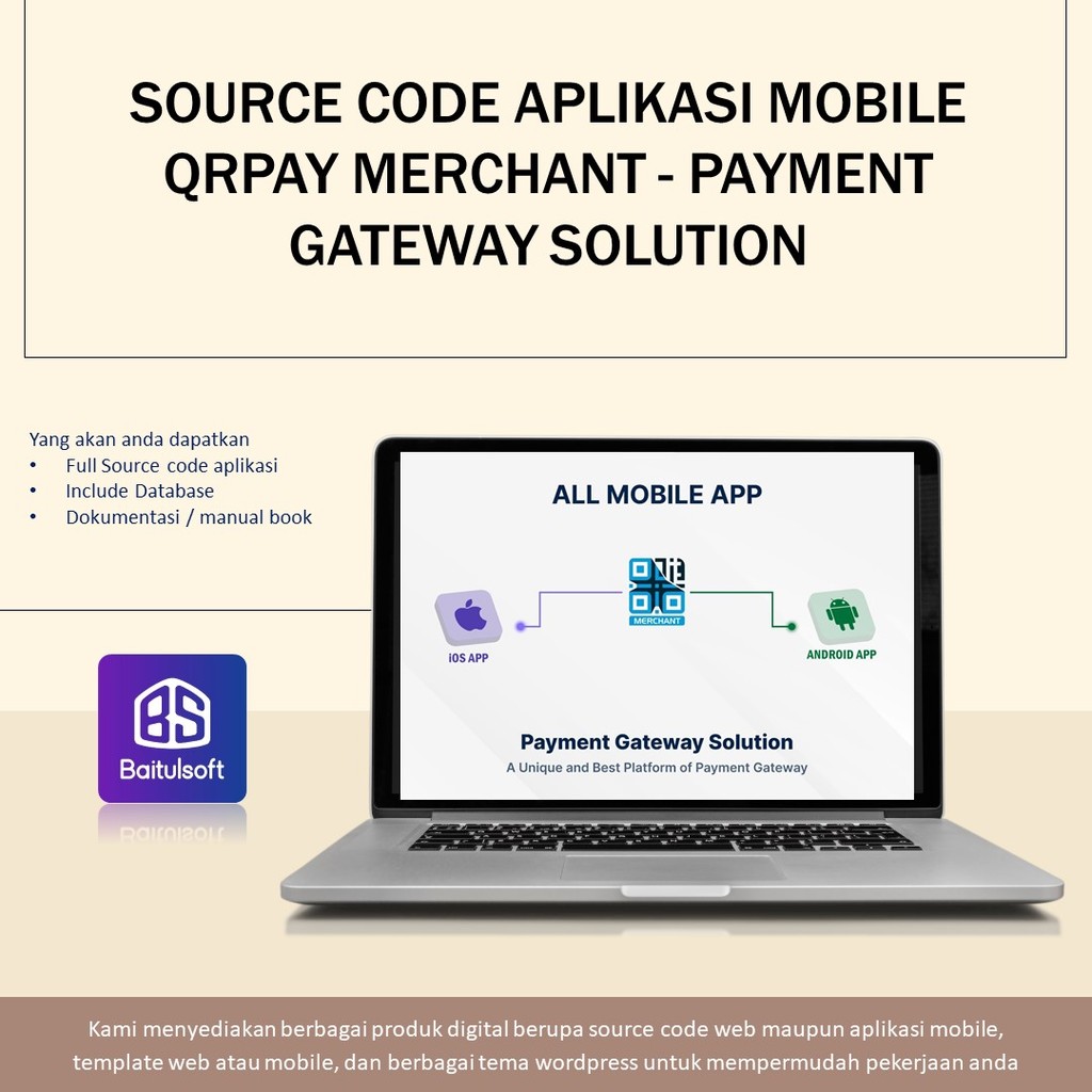 Jual SOURCE CODE APLIKASI MOBILE QRPAY MERCHANT - PAYMENT GATEWAY SOLUTION | Shopee Indonesia