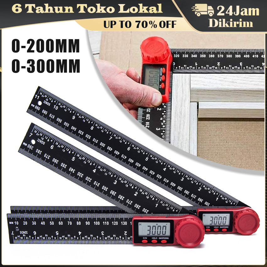 Jual Siku Derajat Waterpass Digital / Pengukur Sudut 2 in 1 / Inclinometer Elektronik ...