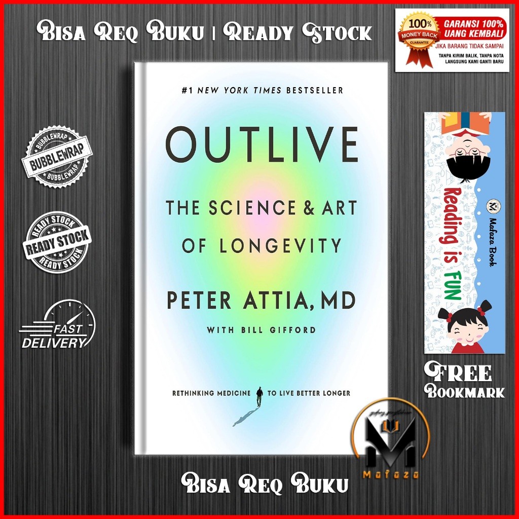 Jual Outlive: The Science and Art of Longevity by Peter Attia MD (English/Indonesia) | Shopee ...