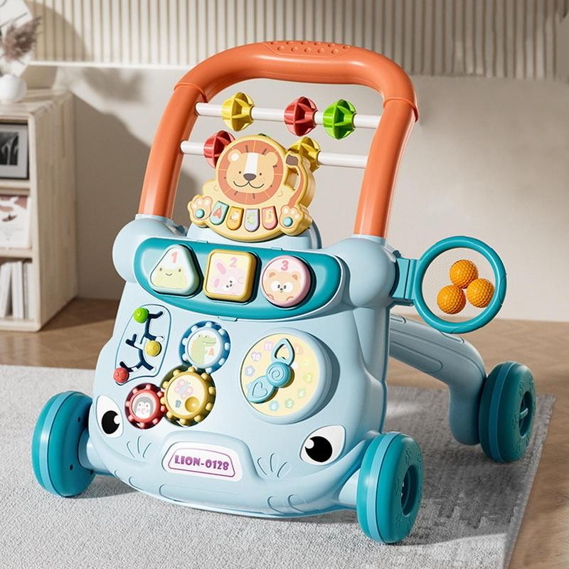 Jual Babies Walker with Wheels Stand Learning Toys Activity Seat Walker ...
