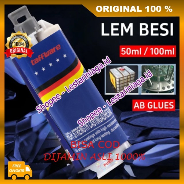 Jual BELI 1 GRATIS 1 Lem Perekat Super Lem Besi Tahan Panas Glue ...