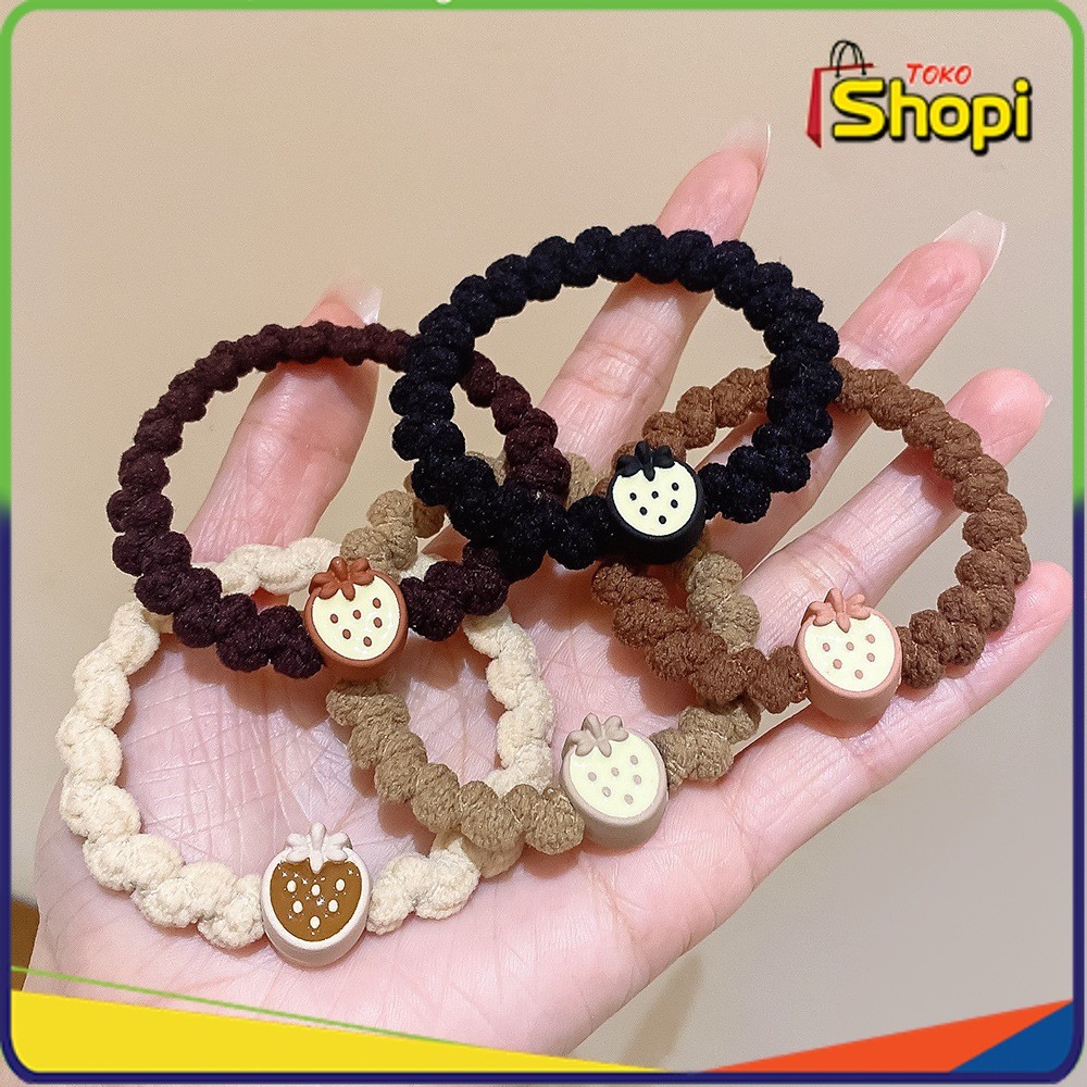 Jual Ikat Rambut Kunciran Japanese Style Motif Strawberry 1203 | Shopee ...