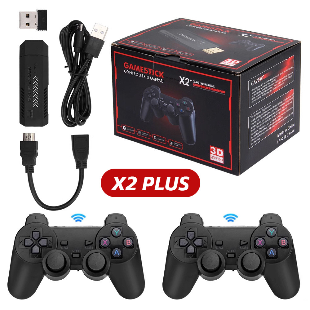 Jual X2 Plus 128G 40000 Game GD10 Pro 4K Game Stick 3D HD Retro Video ...