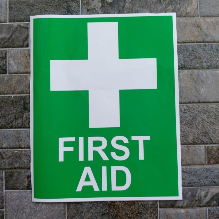 Jual Stiker Vinyl First Aid Kit Kotak P3K Pertolongan Pertama Safety ...