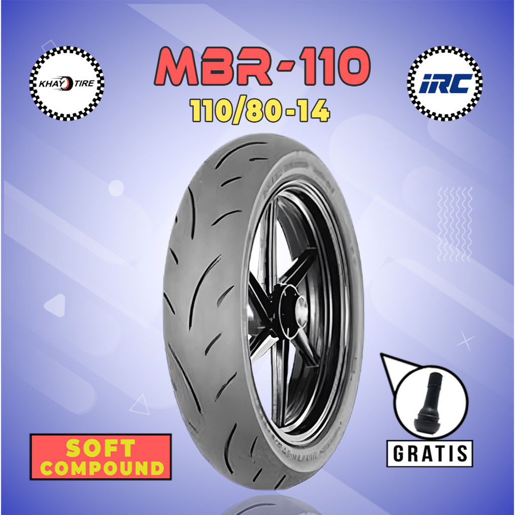 Jual Ban Soft Compound Motor YAMAHA AEROX IRC MBR-110 110/80 Ring 14 ...