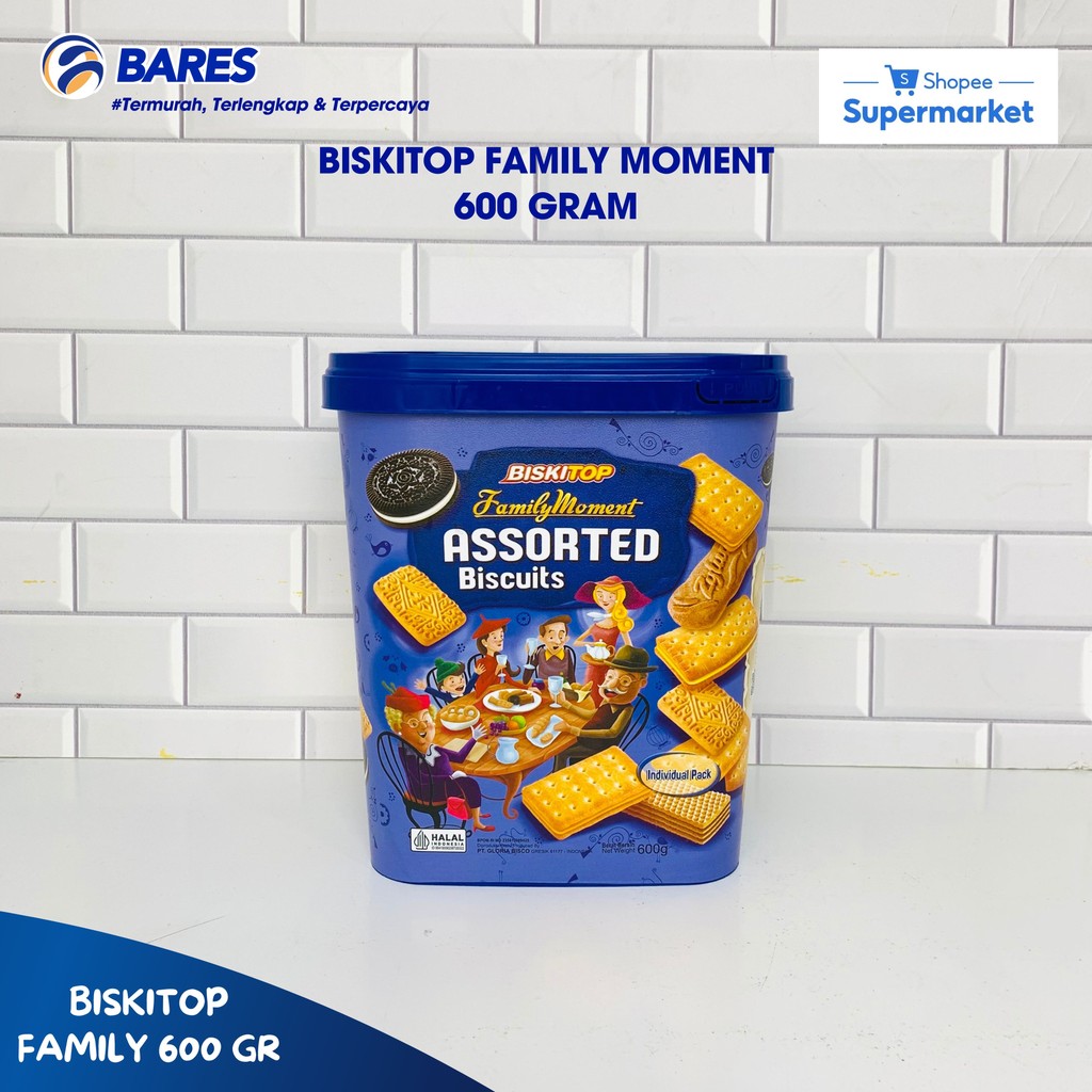 Jual Biskitop Family Moment 600 Gram Assorted Biskuit | Biskuit lebaran ...