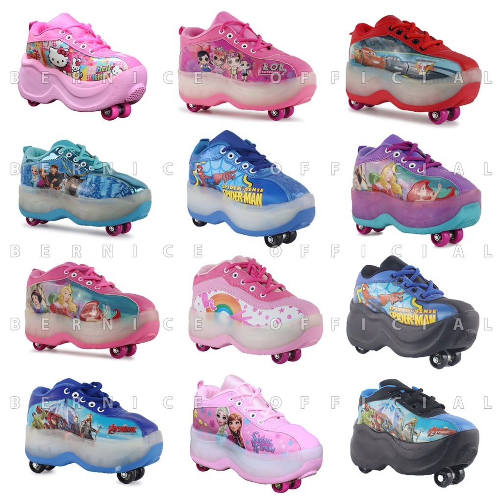 Jual SEPATU RODA ANAK PEREMPUAN RODA 4 KARAKTER DISNEY | Shopee Indonesia