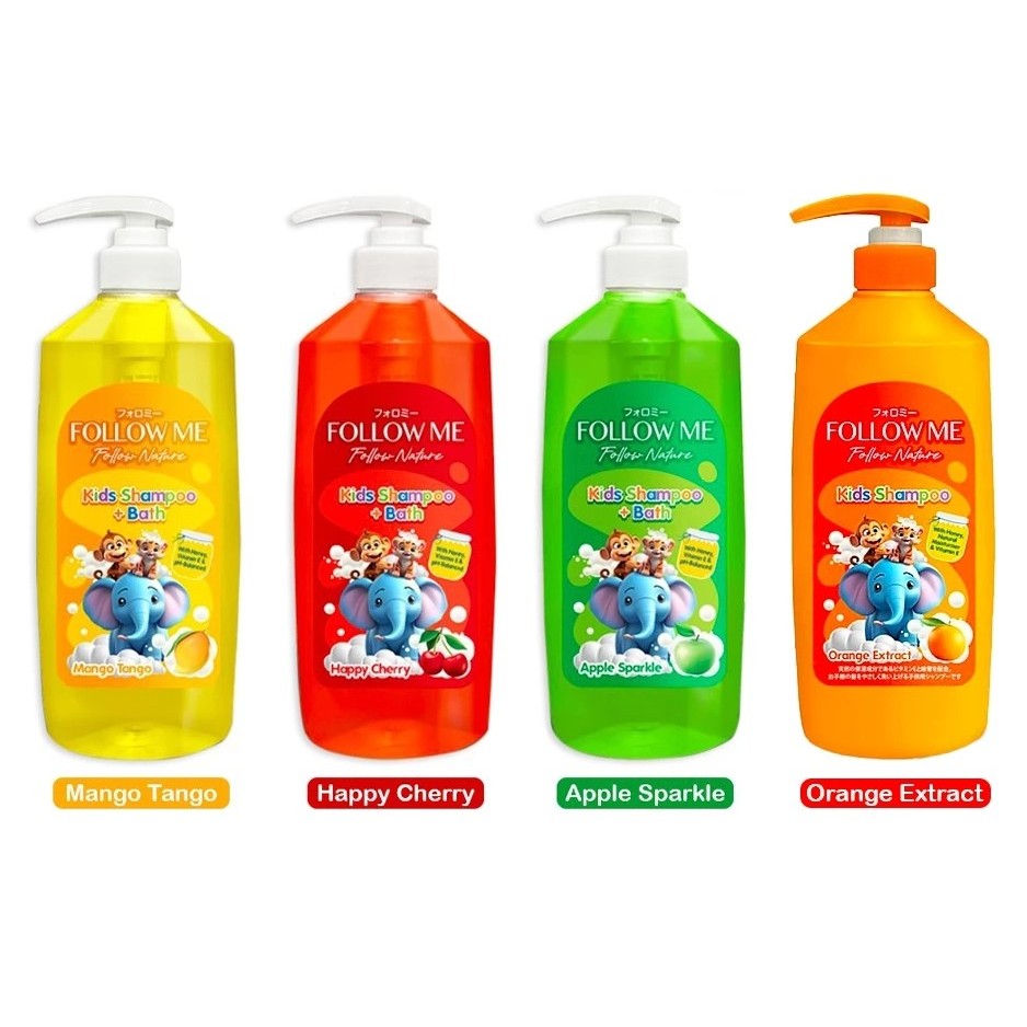 Jual follow me shampoo + bath head to toe kids and adult | Shopee Indonesia
