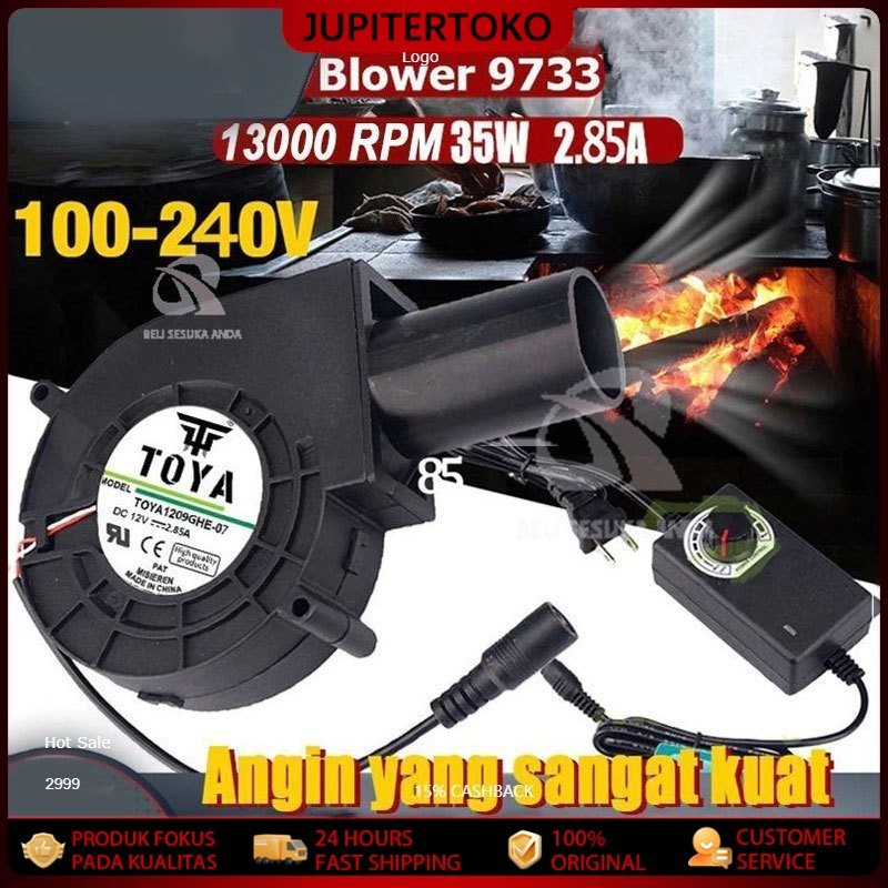 Jual TOYA 13000 RPM Blower Fan adalah perangkat blower untuk kompor oli ...