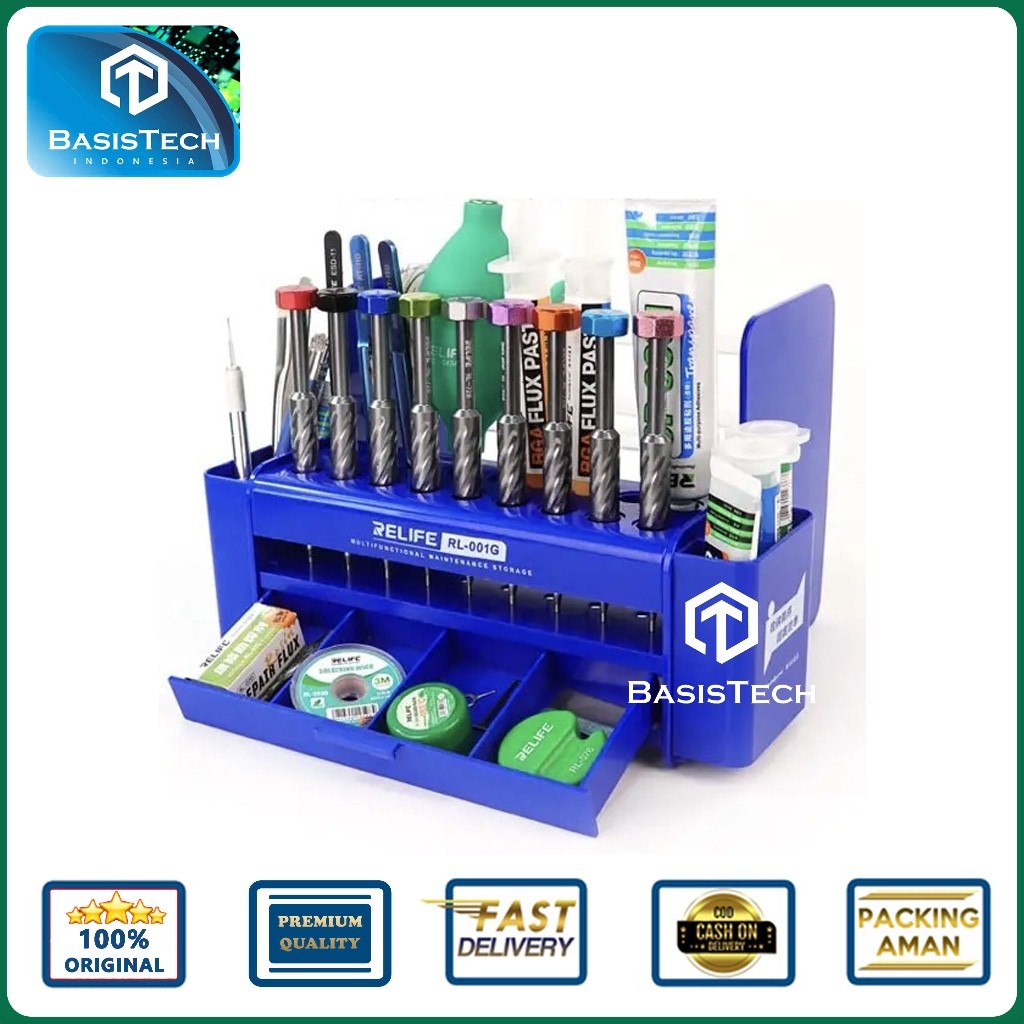 Jual Rak Tempat Menyimpan Alat Service Obeng Tools Relife RL-001G 24 ...