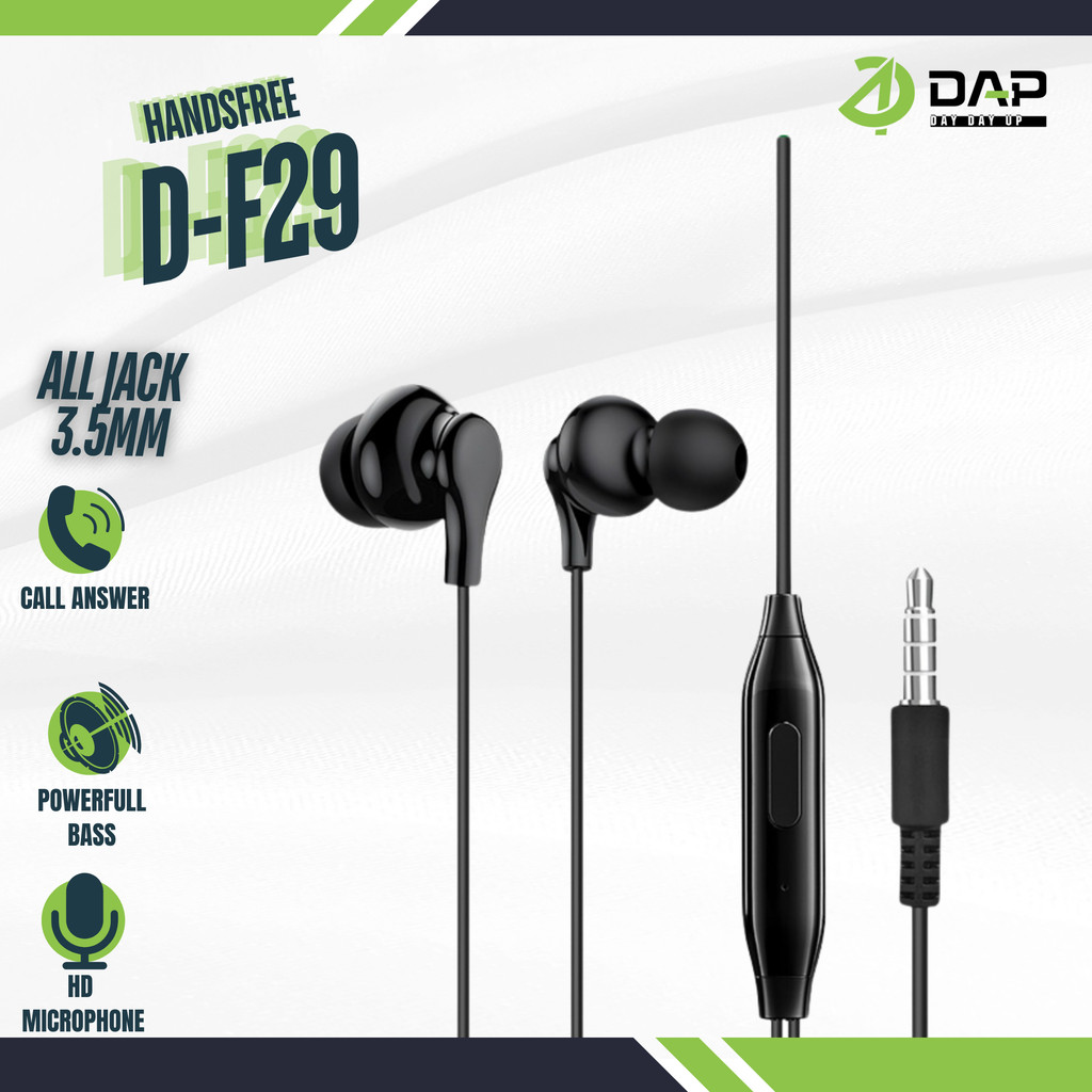 Jual DAP-DH-F29 3.5 MM Wired In-Ear Earphones Stereo Bass with ...
