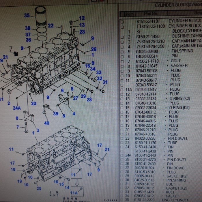 Jual Liner Dozer D65PX-12 SA6d125E 6154-21-2220 TP Japan TOP | Shopee ...