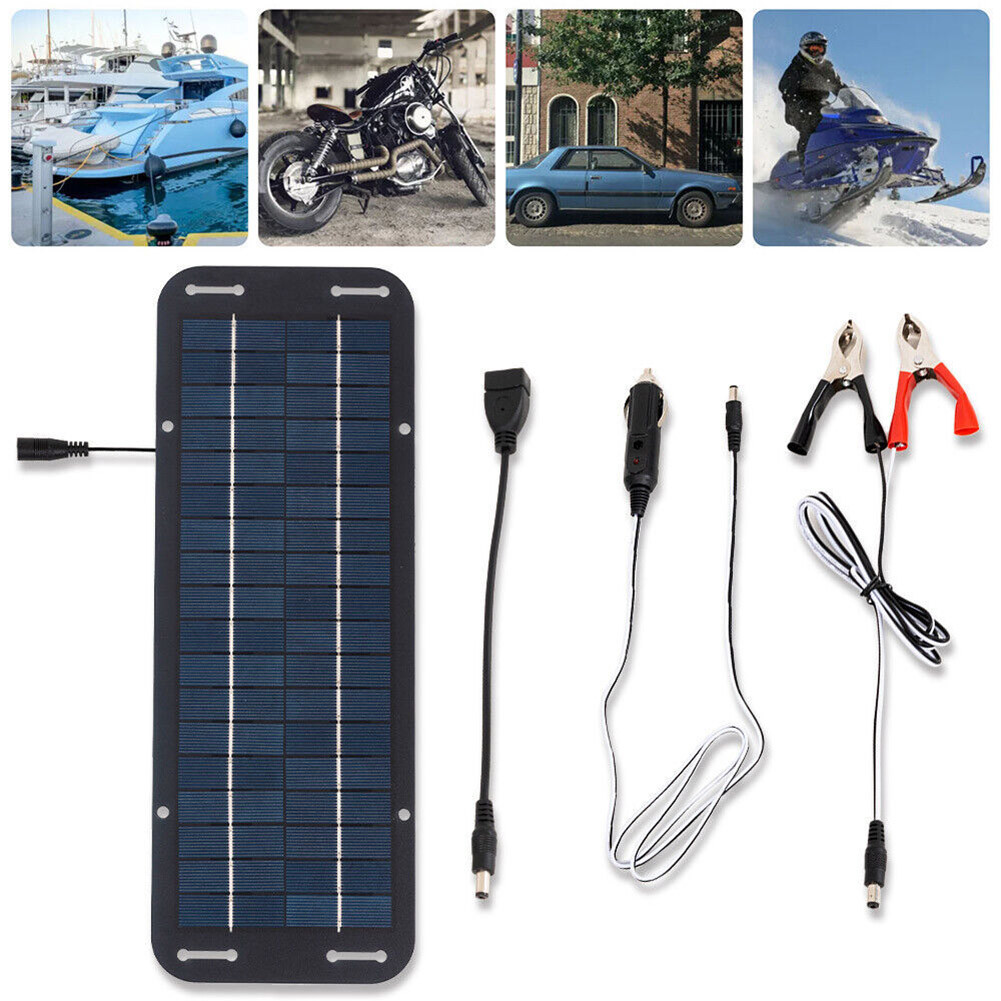 Jual 30W Solar Panel 12V Trickle Charger Battery Charger Set/Kit With ...