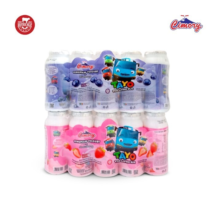 Jual CIMORY YOGURT 5 PCS X 65 ml MINUMAN YOGHURT RASA STROBERI BLUBERI ...