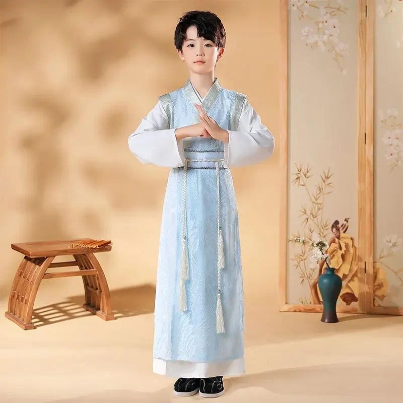 Jual Baby Hanfu Dress Boy Set Traditional Chinese Costume Cosplay ...