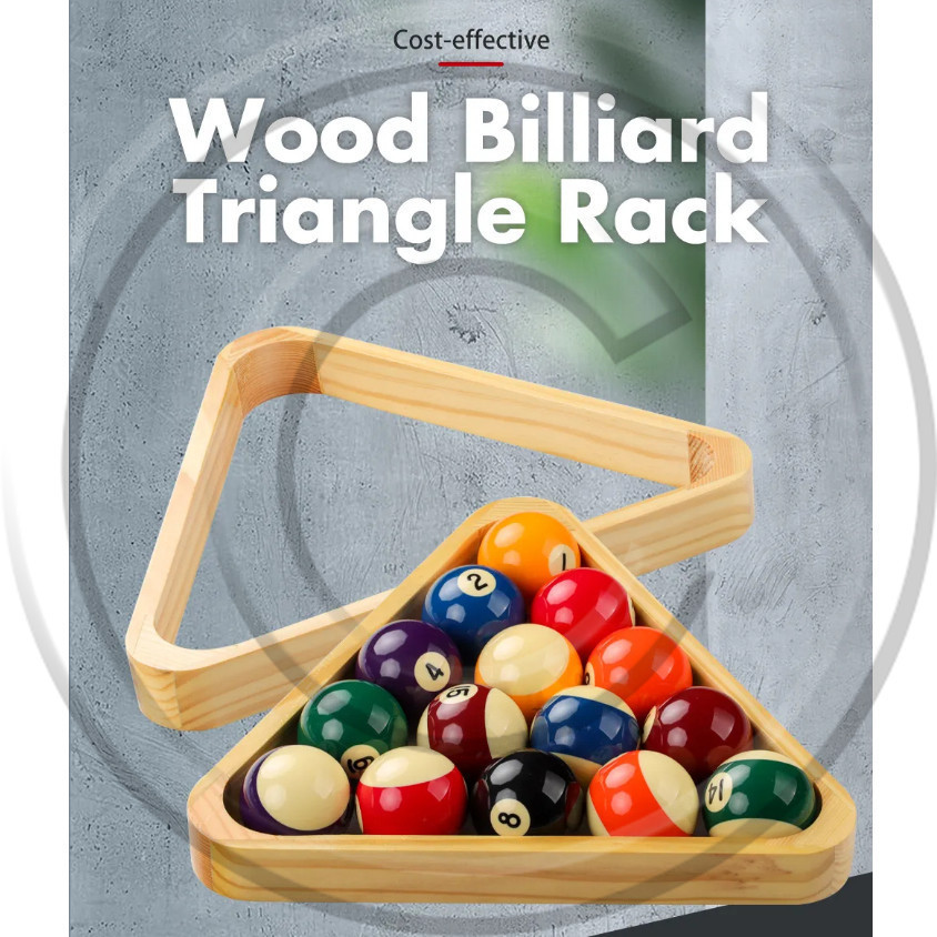 Jual Segitiga Billiard Kayu - Rack Bola 2 1/4" untuk 8-Ball & 15-Ball ...