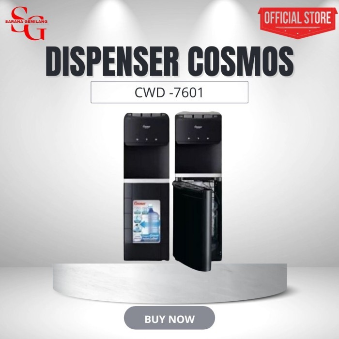 Jual DISPENSER COSMOS CWD7601 GALON BAWAH CWD 7601 HOT COOL AND HOT ...