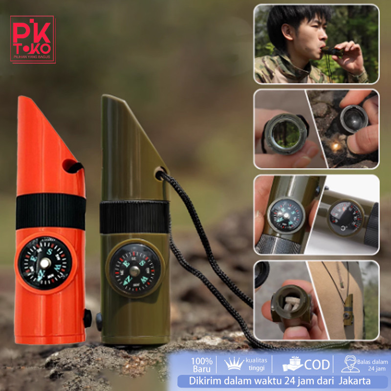 Jual 7in1 Peluit Survival Outdoor Peluit Penyelamat Berkemah ...