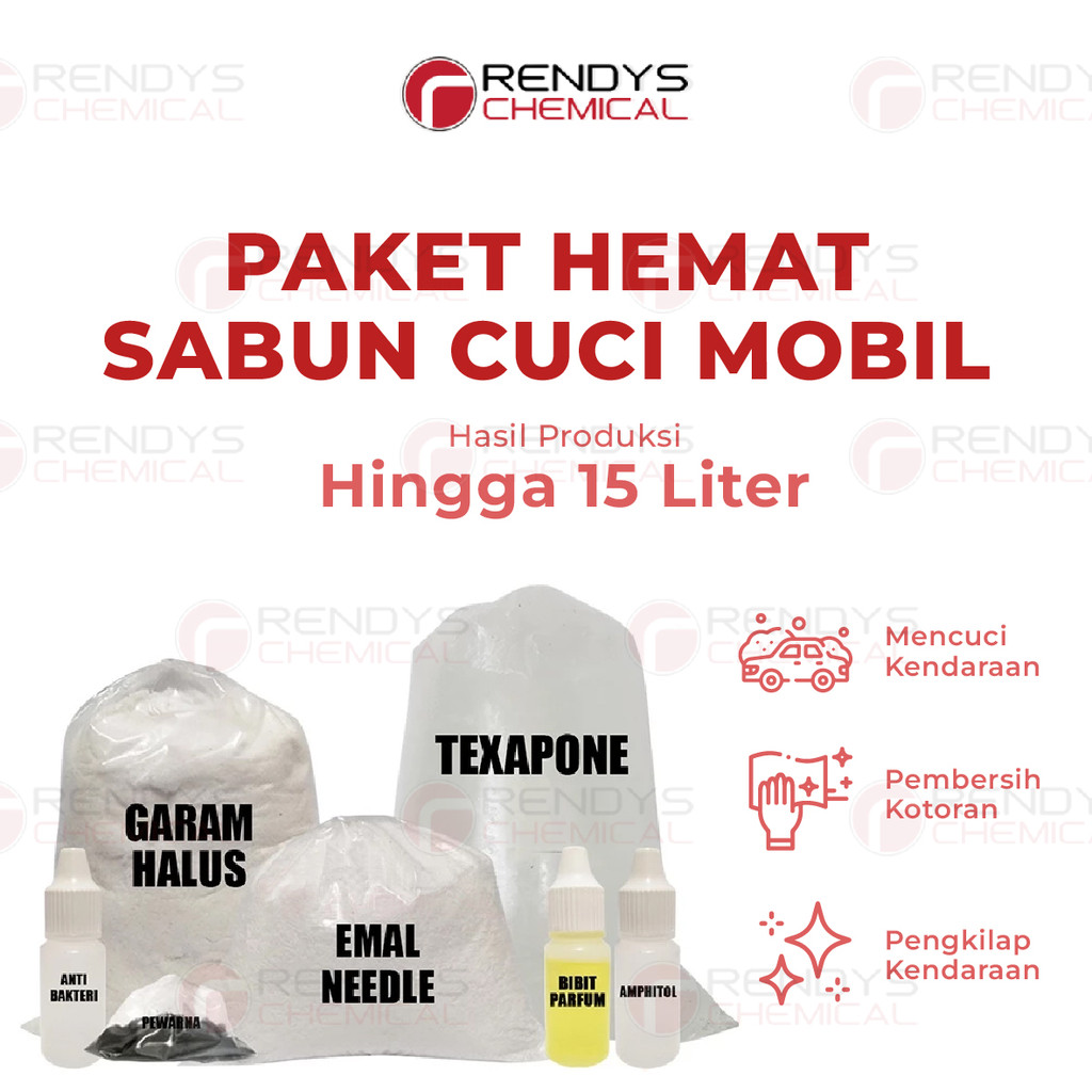 Jual Paket Hemat DIY Bahan Sabun Cuci Mobil / Sabun Cuci Mobil / Car ...