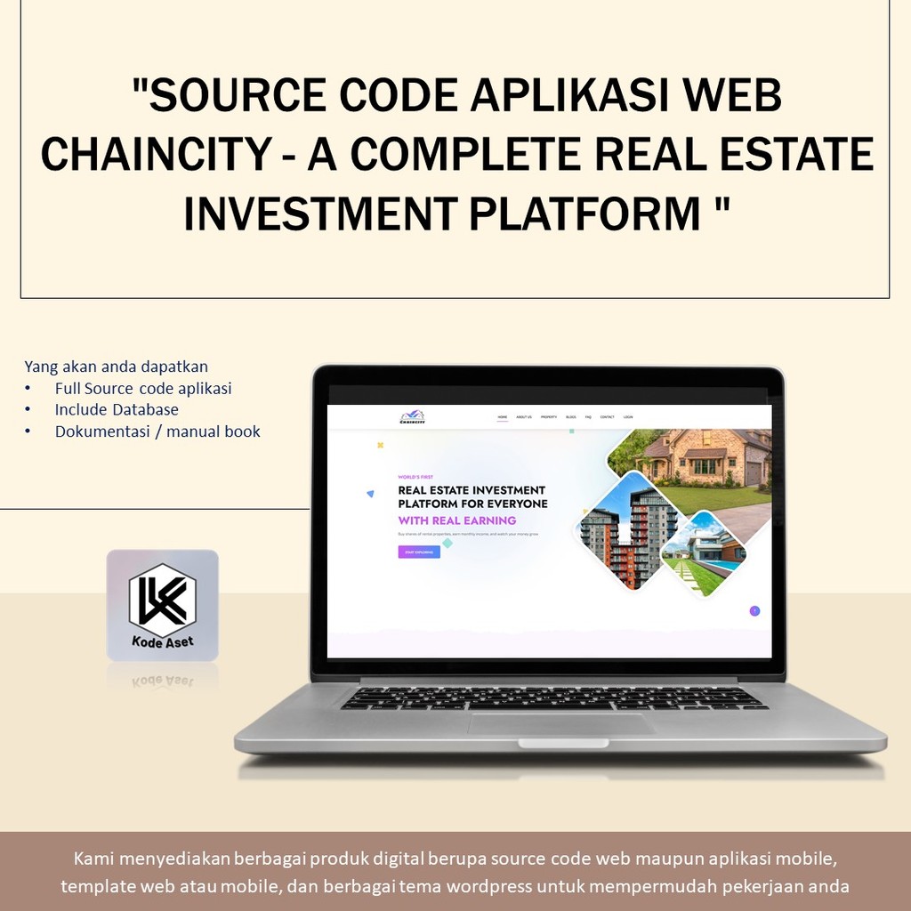 Jual SOURCE CODE APLIKASI WEB CHAINCITY - A COMPLETE REAL ESTATE INVESTMENT PLATFORM | Shopee ...