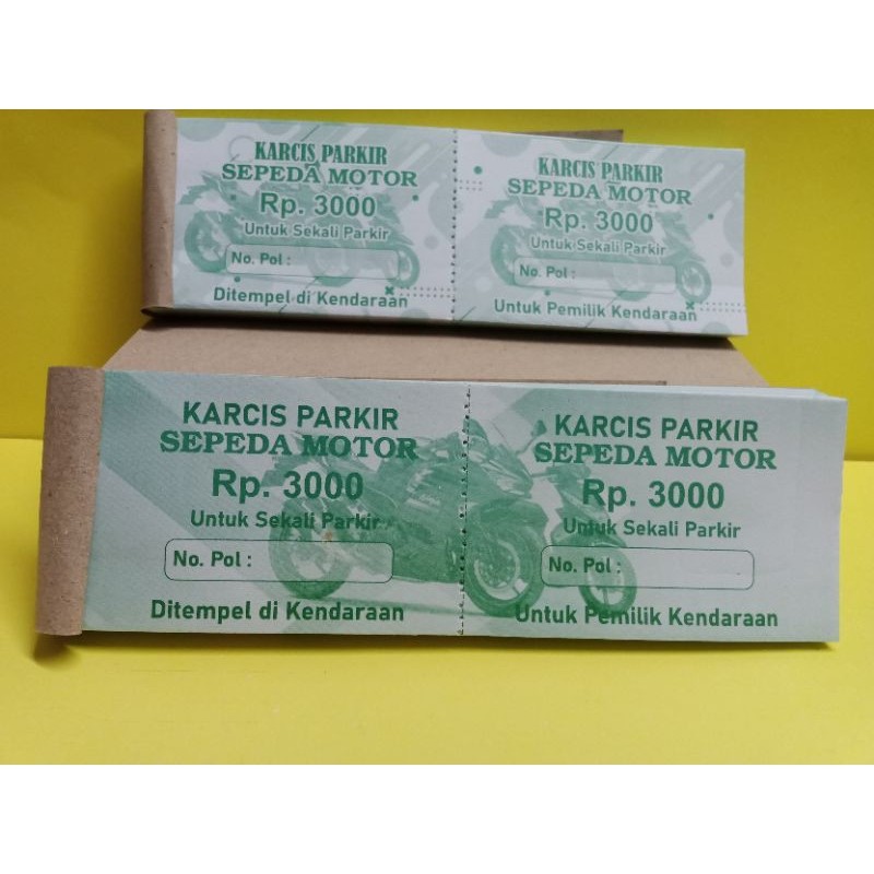 Jual KARCIS PARKIR MOTOR/MOBIL/UNIVERSAL | Shopee Indonesia