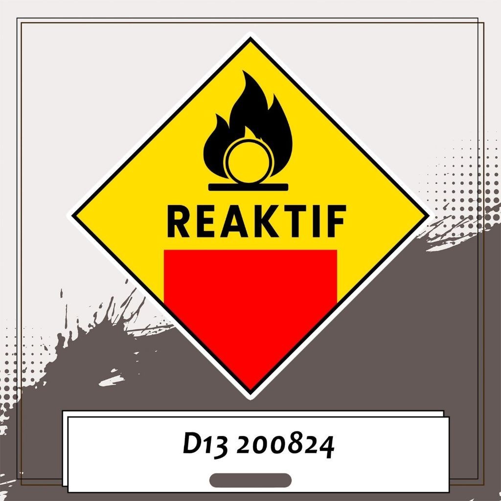Jual Stiker Simbol Label K3 Limbah B3 Hazmat Reaktif multi Sticker ...