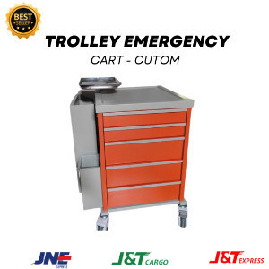 Jual TROLEY EMERGENCY CART || TROLI EMERGENSI || TROLLEY EMEGENCY CARD ...