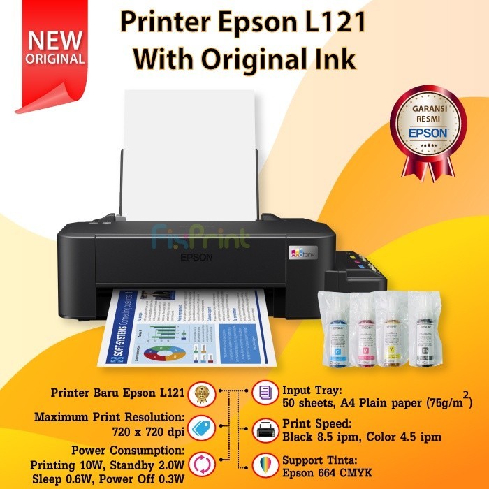 Jual Printer Epson L121 L1210 L3210 L3211 L3250 L5290 Eco Ink Tank Printer Epson Infus System ...