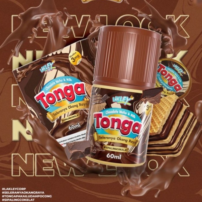 Jual Lakley Tonga V3 Chocolate Wafer & Milk 60ML by Rizky Ritonga x ...