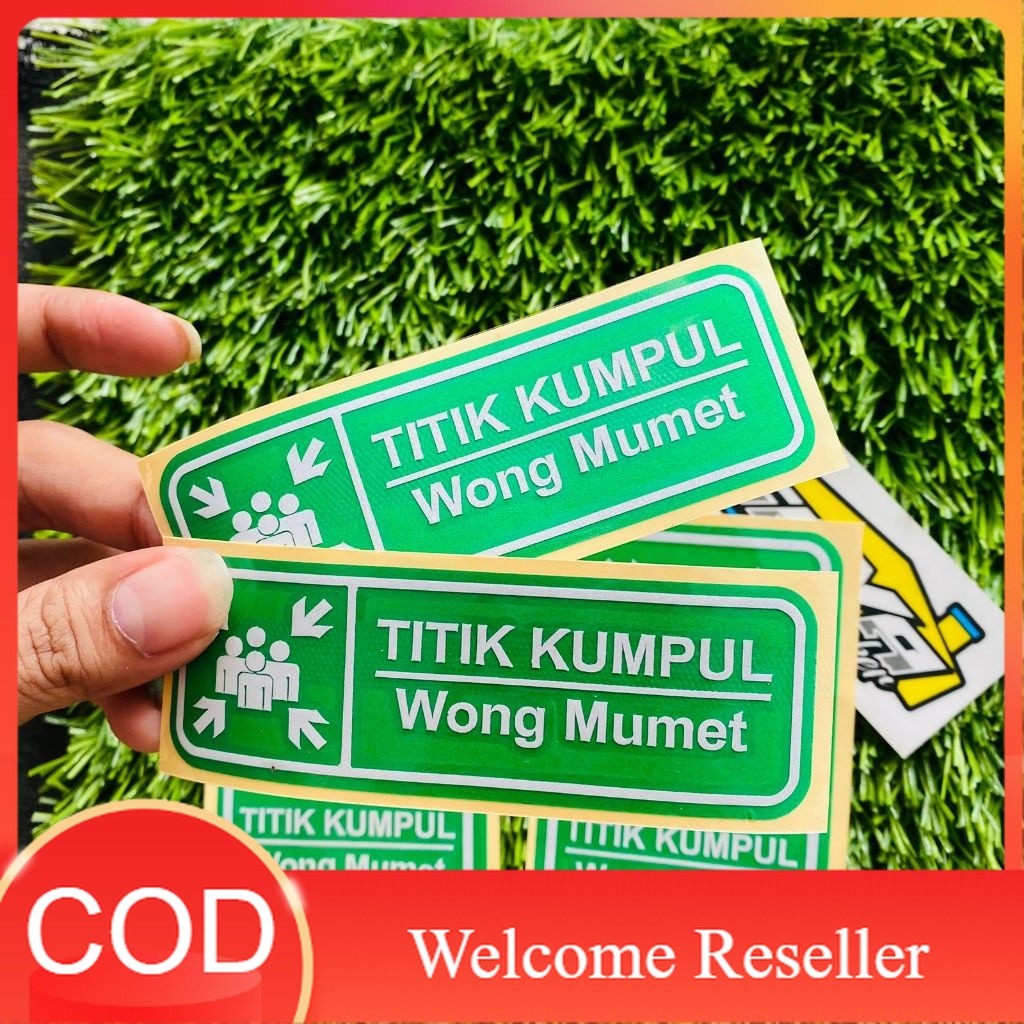 Jual Cetak Kilat Sticker motor - stiker TITIK KUMPUL WONG MUMET sticker ...