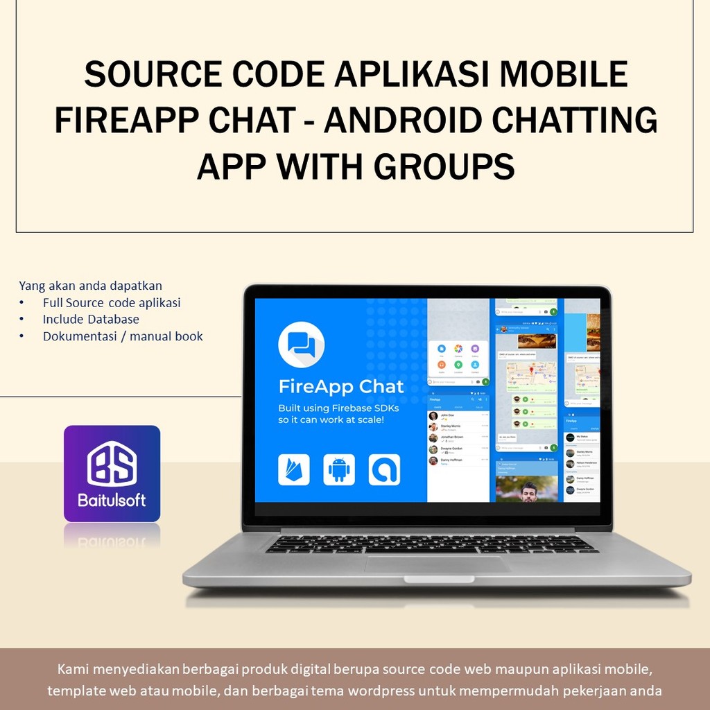 Jual SOURCE CODE APLIKASI MOBILE FIREAPP CHAT - ANDROID CHATTING APP WITH GROUPS | Shopee Indonesia