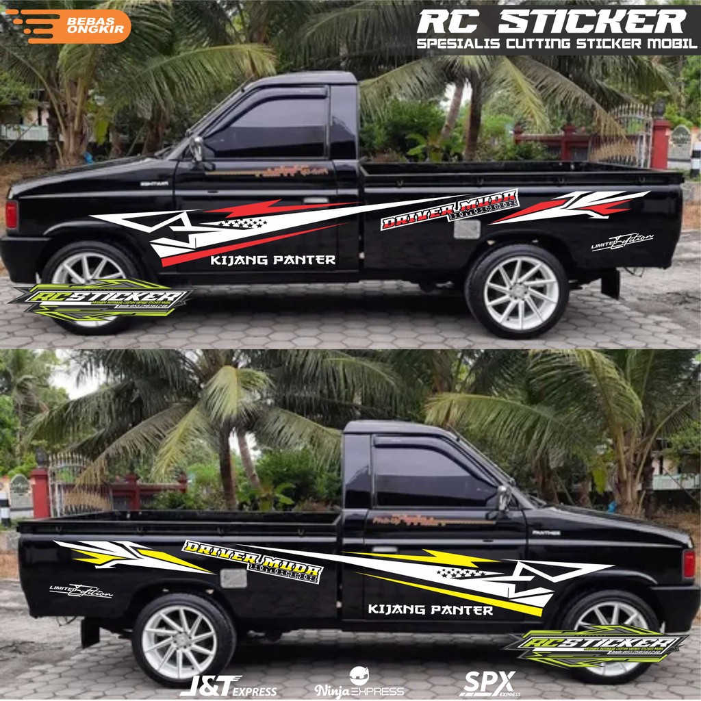 Jual sticker mobil pick up kijang pick up DRIVER MUDA sticker ...