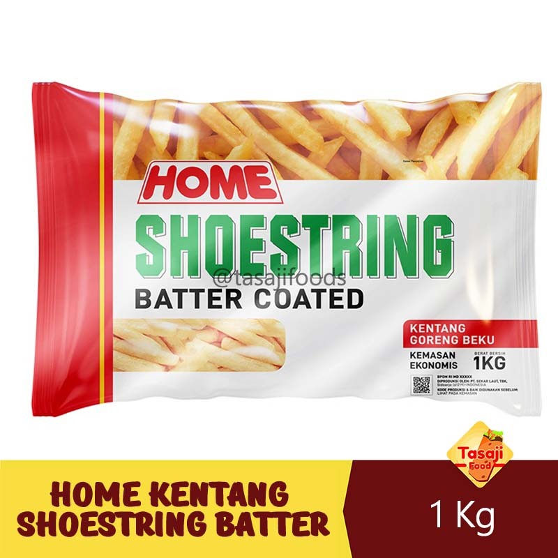 Jual Home Kentang Shoestring Batter Coated 1 Kg | Shopee Indonesia