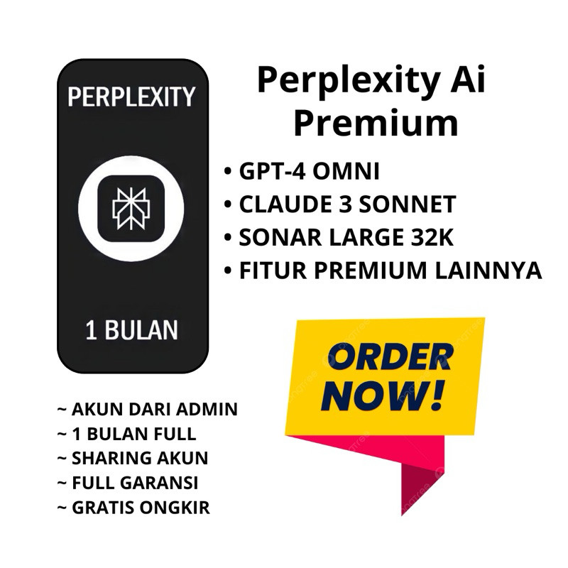 Jual Perplexity Ai Premium Pro Professional Plan 1 BULAN FULL GARANSI ...