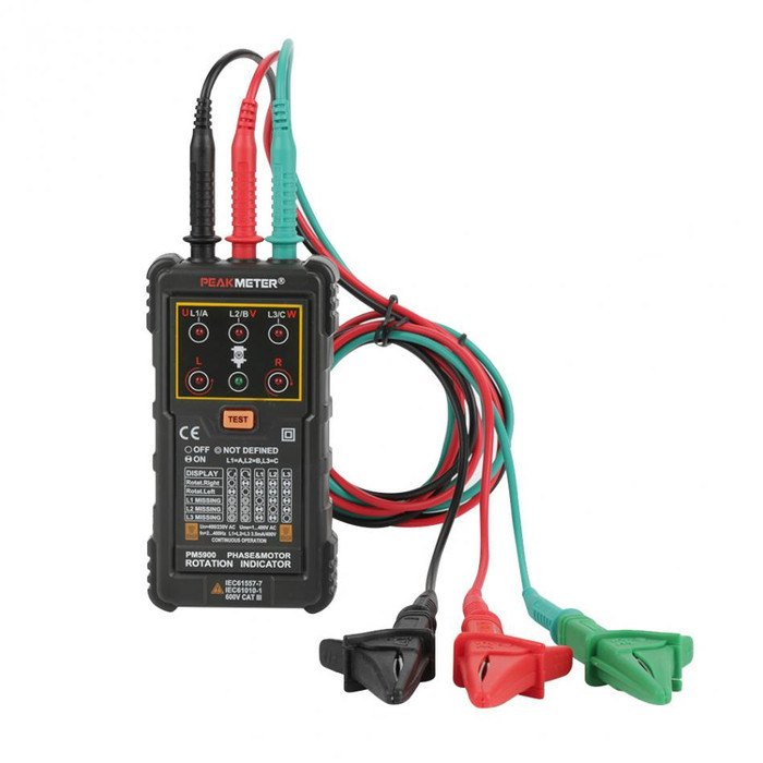 Jual Digital 3 Three Phase Indicator Rotation Sequence Meter Tester ...