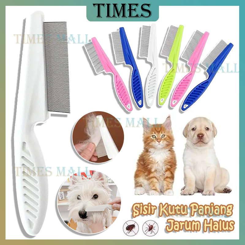 Jual Sisir Premium Serit Kutu Kucing Logam Gagang Panjang/ Sisir ...