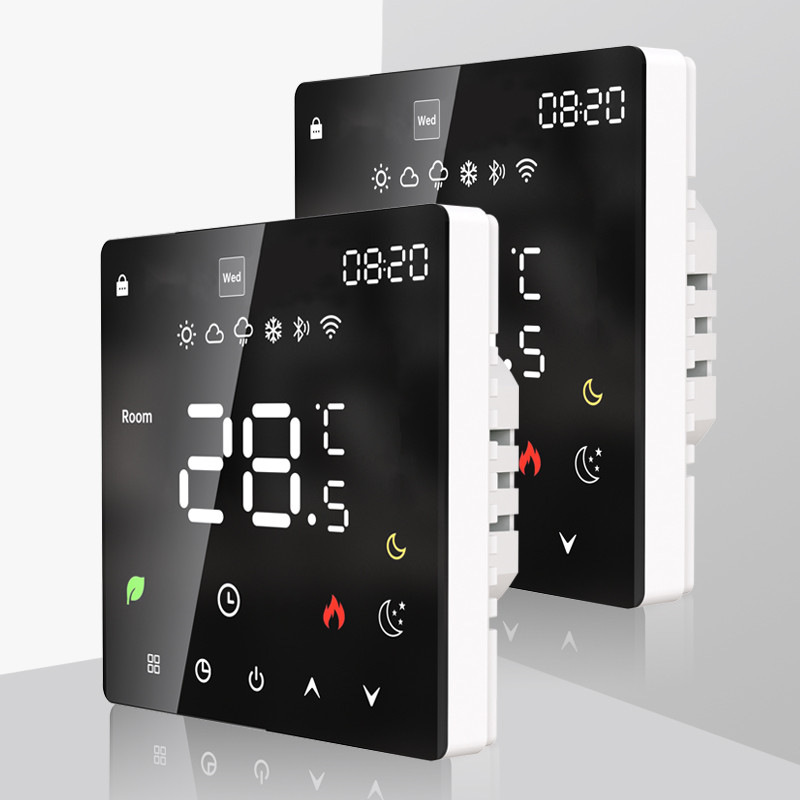 Jual Tuya WiFi Smart Thermostat Electric Floor Heating TRV Water Gas ...