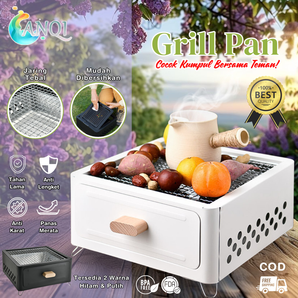 Jual ANQI SHOP Panggangan Arang Mini / Pemanggang Portable Arang ...