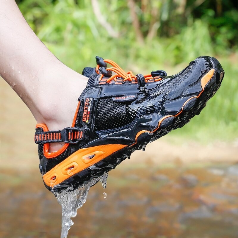 Jual HUMTTO Summer Wading Hiking Shoes for Men Outdoor Man Sneakers ...
