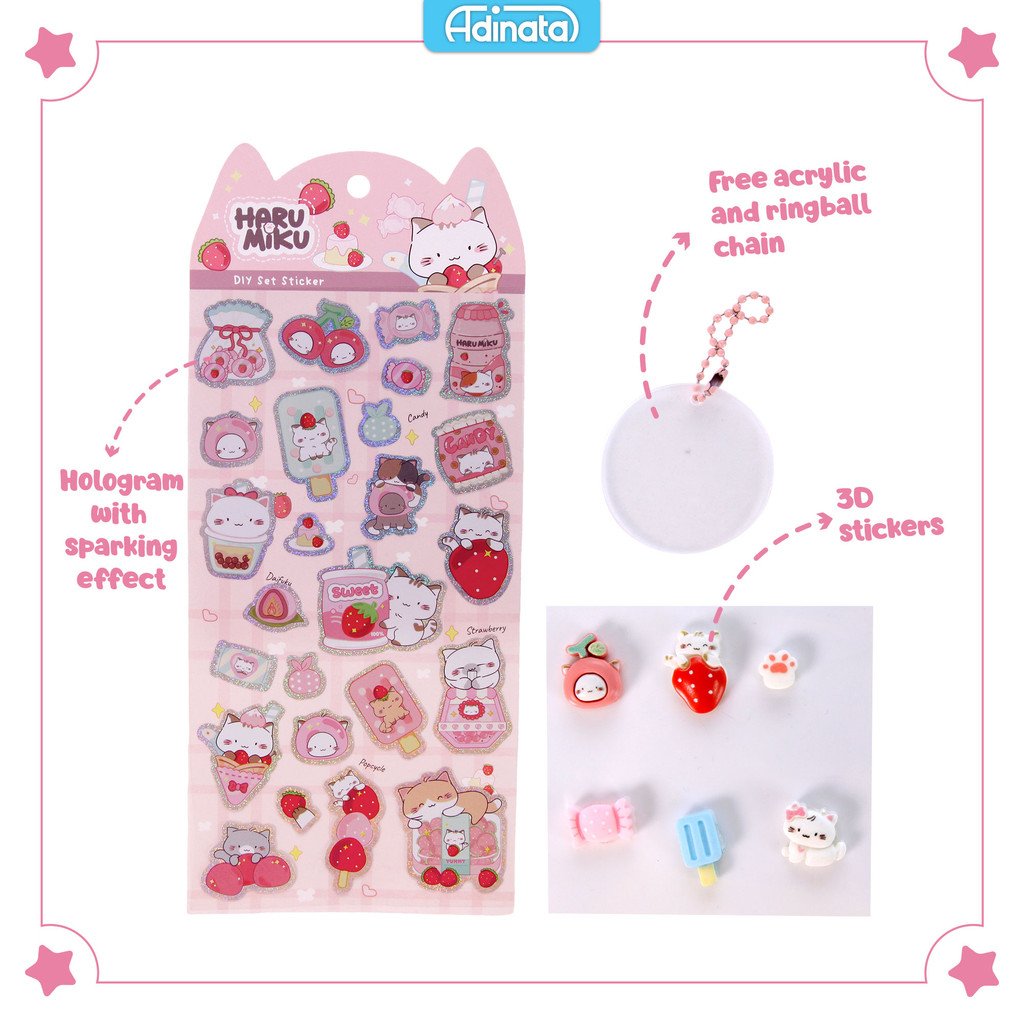 Jual Haru Miku DIY Set Stickers 2452-6165 / Stiker - Adinata | Shopee ...