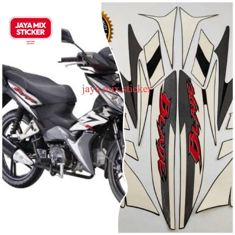 Jual Sticker Stiker Striping List Body Full Set Motor Honda Blade 110R ...