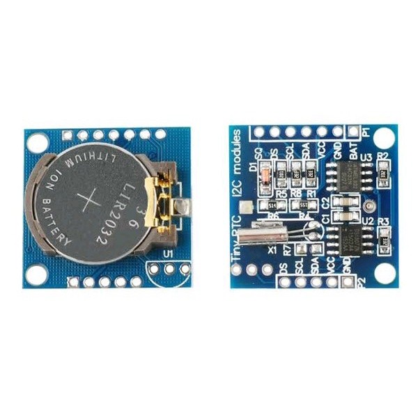 Jual RTC DS1307 SERI SN REAL TIME CLOCK I2C + BATTERY MODULE MODUL DS1307SN | Shopee Indonesia