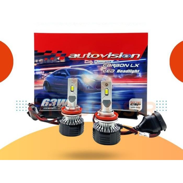Jual Lampu Depan Mobil Soket H11 Led Carbon Lx Autovision 63w 5700k ...