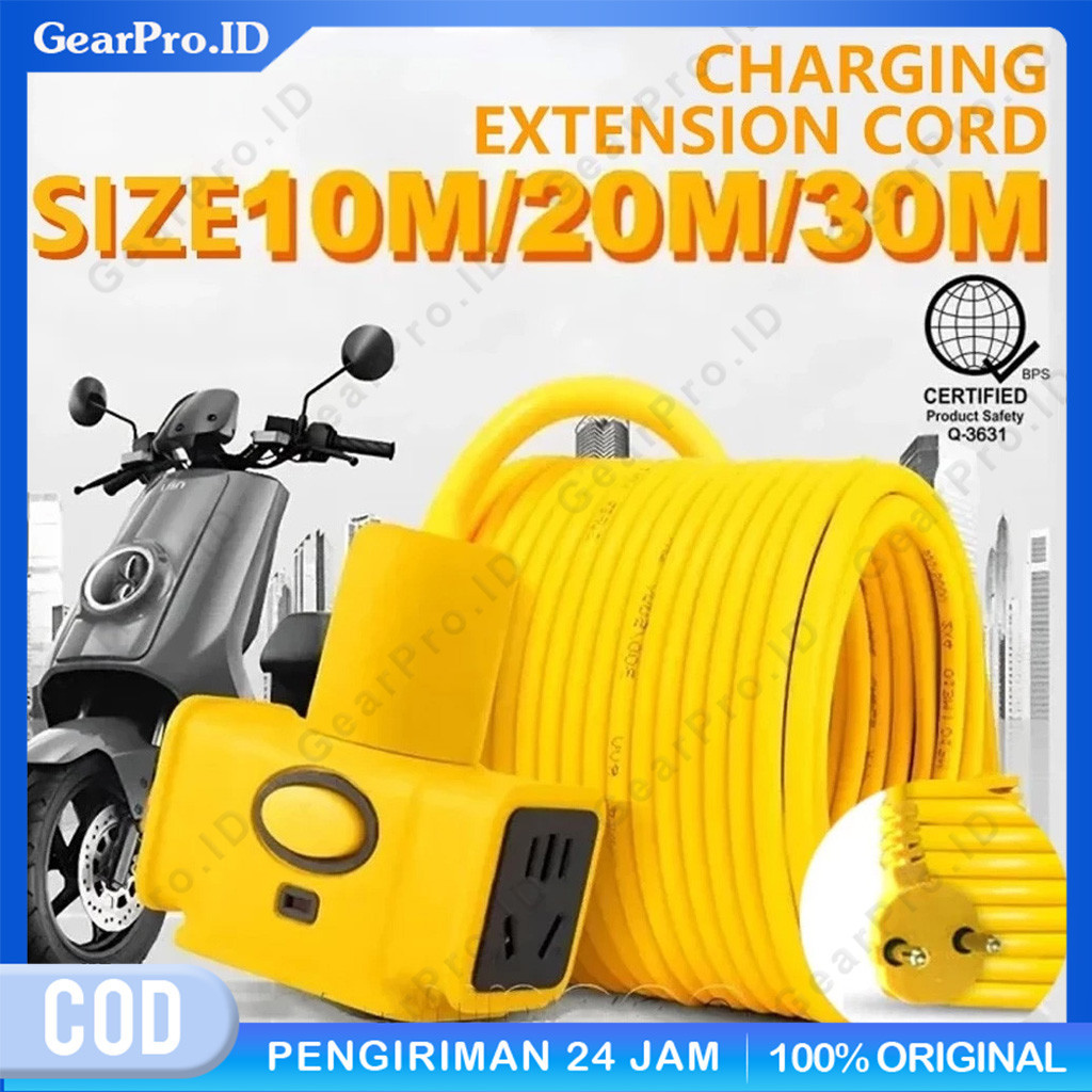 Jual 【COD】1.5 mm 10/20/30M Kabel Ekstensi Extension Cord 30 Meter 20 ...