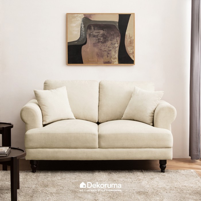 Jual Dekoruma Haiku Sofa Tamu Minimalis Japandi 2 Dudukan / Sofa 2 Seater | Shopee Indonesia